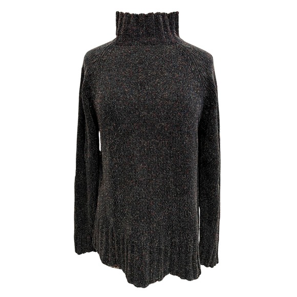 Basic Editions | Sweaters | Vintage 9s Black Colorfleck Mock Neck ...